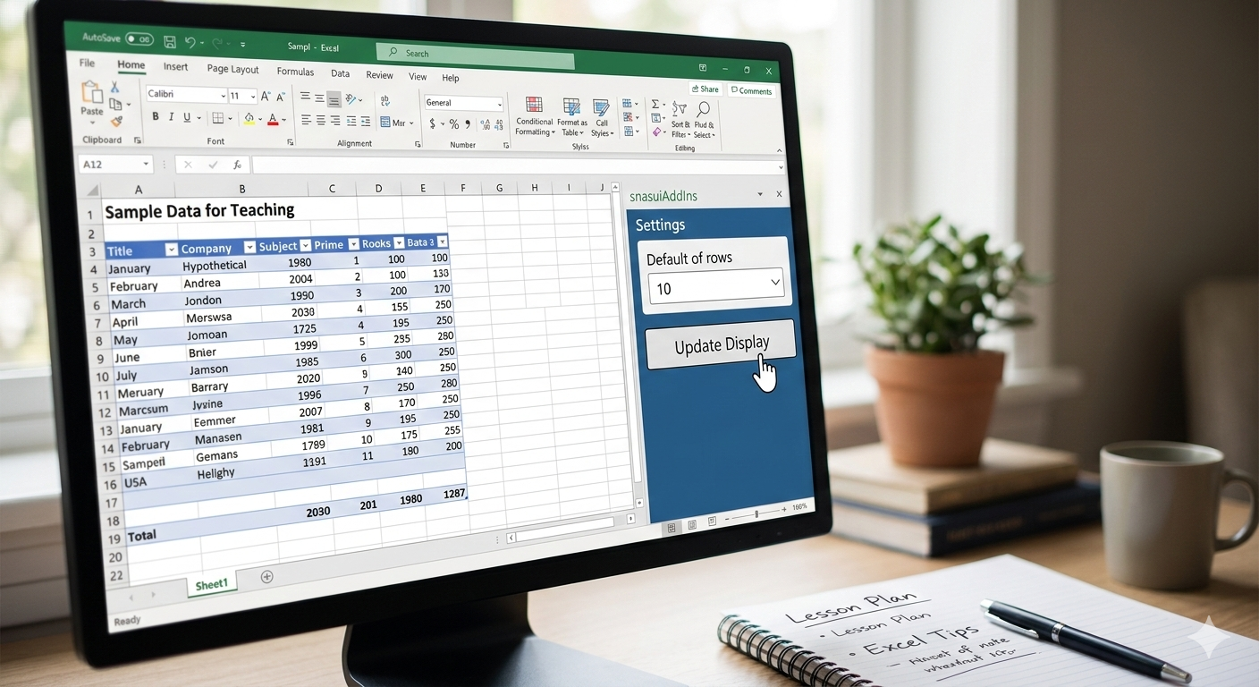snasuiAddins กับการแสดงข้อมูลตัวอย่างที่ปรับปรุงใหม่ - Excel Tips and ...