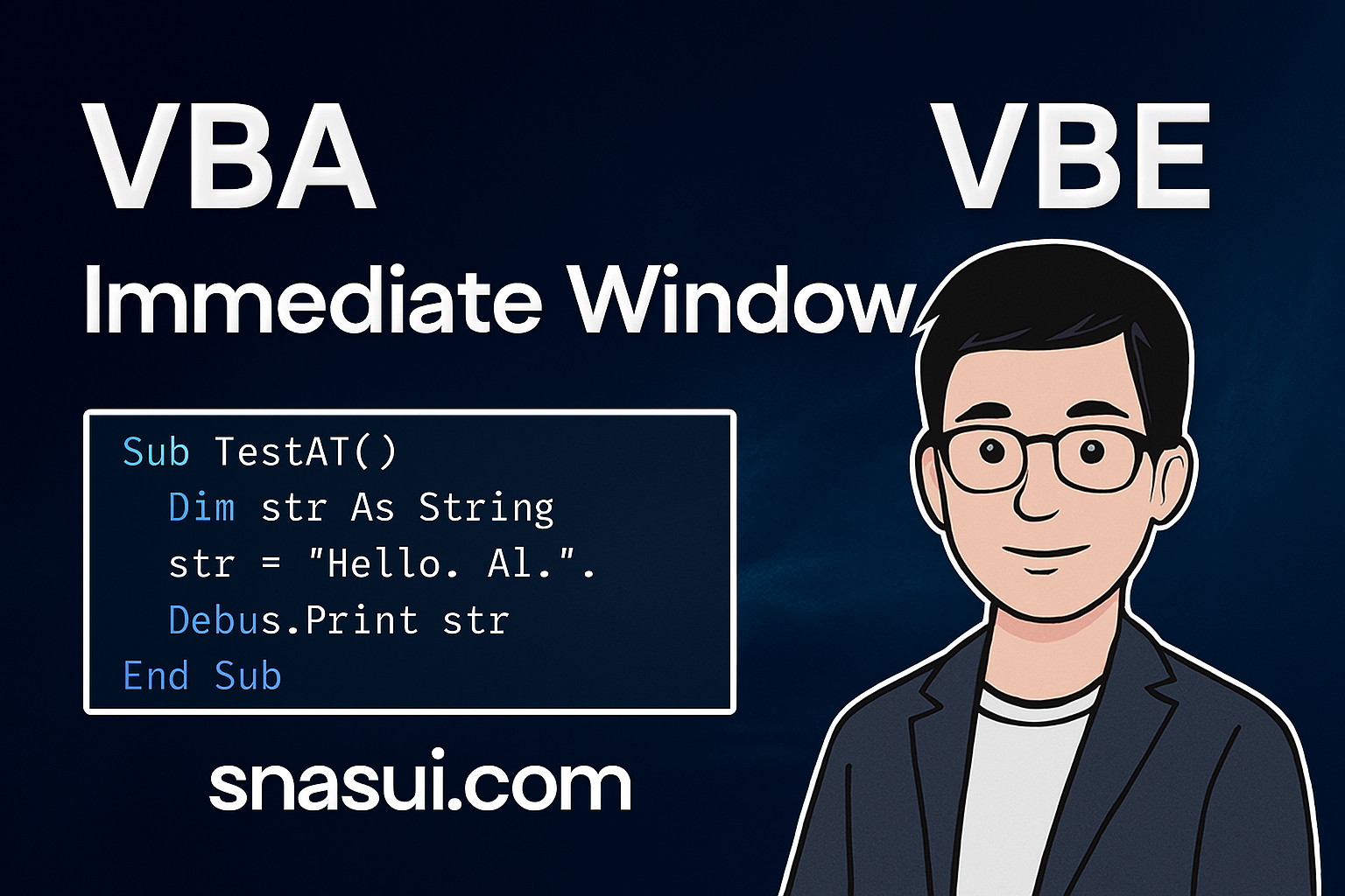 Immediate Window: พื้นที่ลับของผู้สร้างระบบ VBA ระดับสูง - Snasui ...